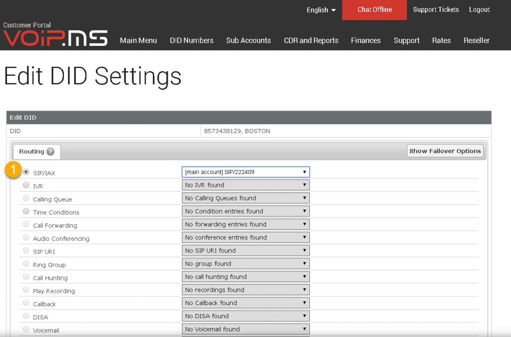 How To Configure Voip Ms With Ecsow Dialer Support Center